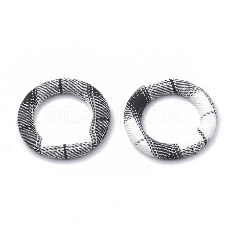 Cloth Fabric Covered Linking Rings - Beadpark.com