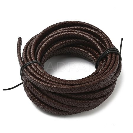 Braided Leather Cord WL-F009-C02-10x5mm-1